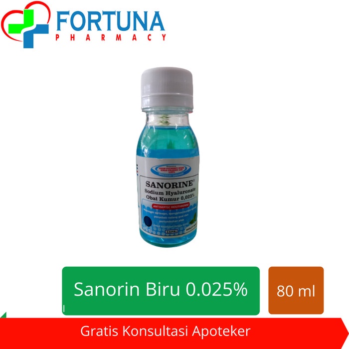 Jual Sanorin Biru 0.025% Obat Kumur 80 ml | Shopee Indonesia