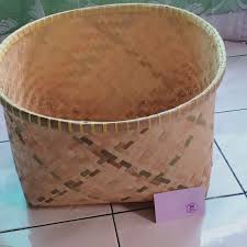 Jual Tolombong Bambu Keranjang Bambu Tempat Sayur Bambu | Shopee Indonesia