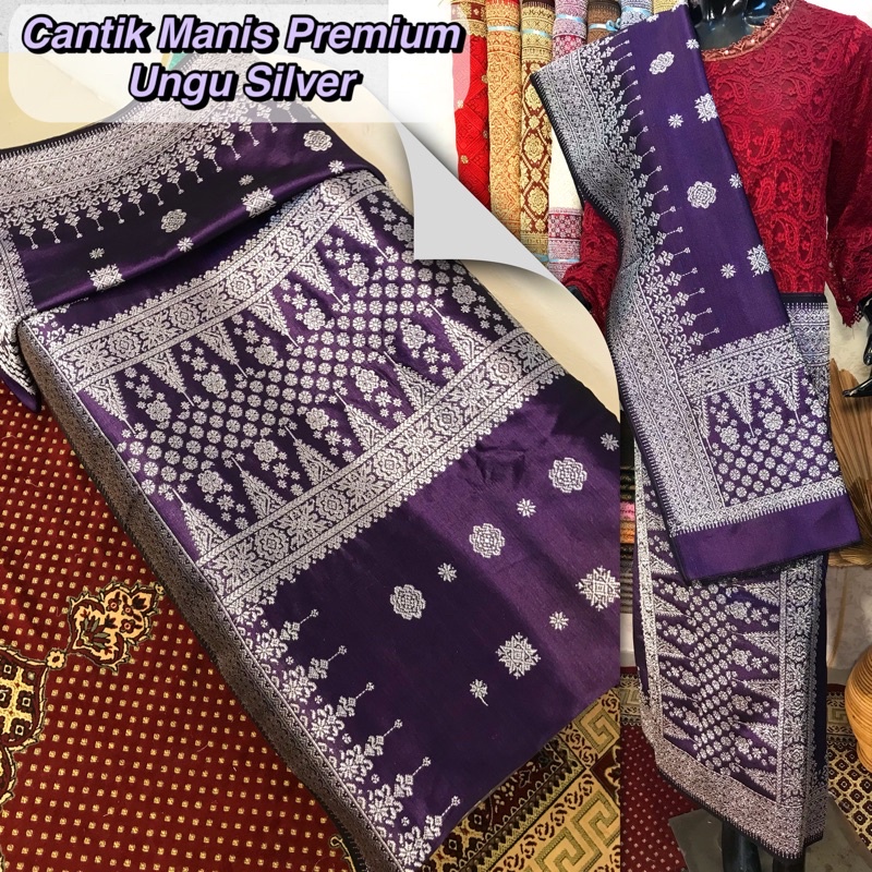 Jual SONGKET TENUN CANTIK MANIS PREMIUM UNGU SILVER - ASLI TENUN TANGAN PALEMBANG | Shopee Indonesia