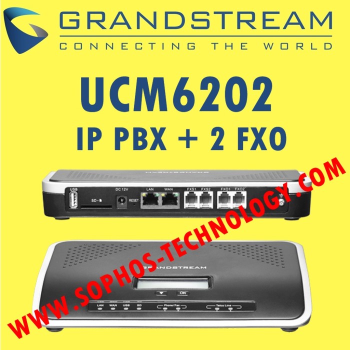 Jual IP PABX GRANDSTREAM UCM6202 [ IP PBX + 2 FXO ] | Shopee Indonesia