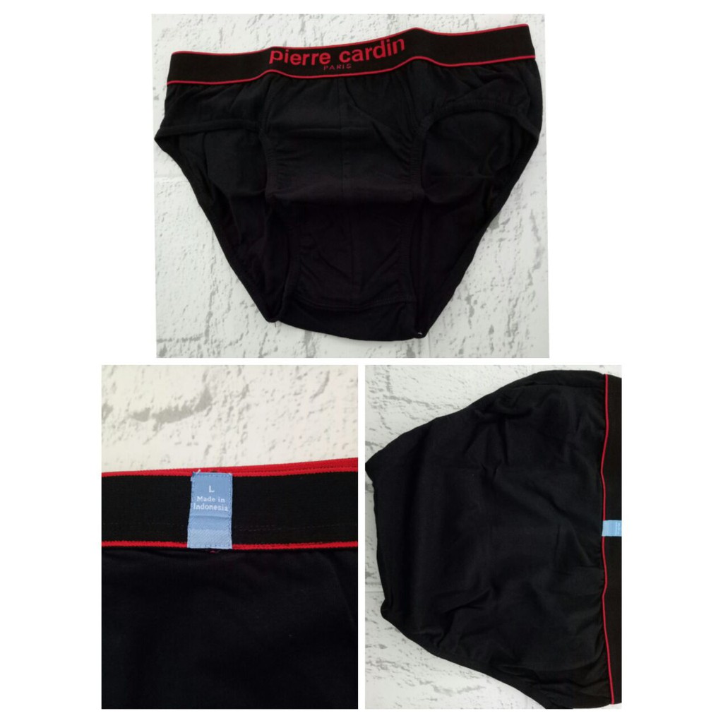 Jual pierre cardin celana dalam karet luar (warna karet hitam merah) Indonesia|Shopee Indonesia