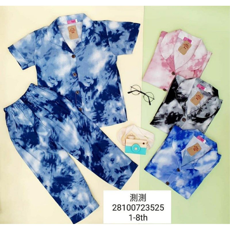 Jual (COD) PIYAMA ANAK TYE DIE TANGAN PENDEK | Shopee Indonesia Jual (COD) PIYAMA ANAK TYE DIE TANGAN PENDEK | Shopee Indonesia