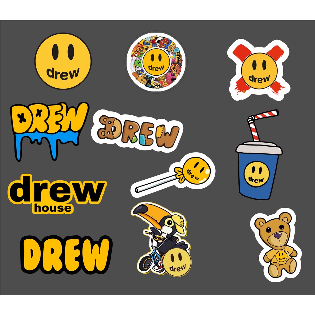 Jual Paket Stiker Drew Terbaru High Quality Tumblr Anti Air | Shopee ...