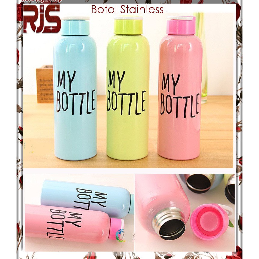 Jual Botol Stainless 650 ML (Model trendy, bahan stainless) | Shopee ...