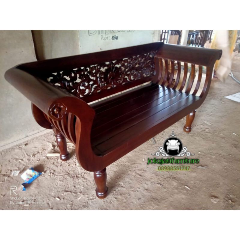 Jual bangku jati/kursi lengkung | Shopee Indonesia