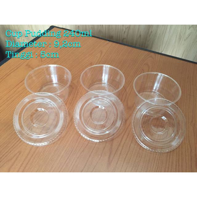 Cup Puding Puyo | Tempat Puding |Cup Puding UK 240 ML | Shopee Indonesia