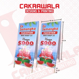 Jual STAND BANNER KAYU UKURAN 60 X 130 - SEGITIGA BANNER KAYU ...