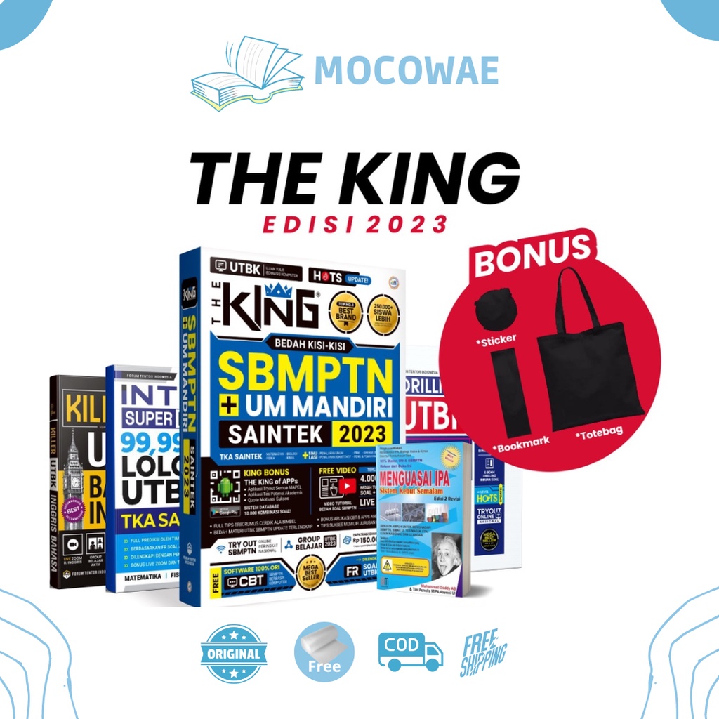 Jual THE KING BEDAH KISI-KISI SBMPTN SAINTEK 2023 & UM MANDIRI TPS HOTS | Shopee Indonesia