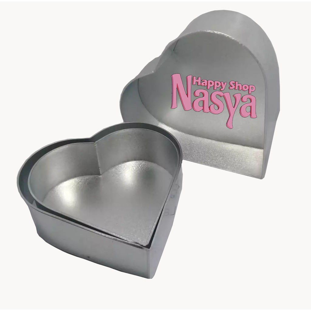 LOYANG KUE BENTUK HATI / LOVE / LOYANG BROWNIS ISI 3 UKURAN BERBEDA ...