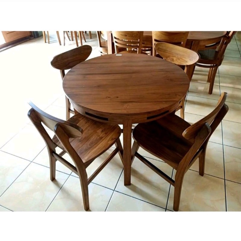 Jual Meja Makan Ropan Jati / Dinning Set Ropan / Set Meja Makan / Kursi ...