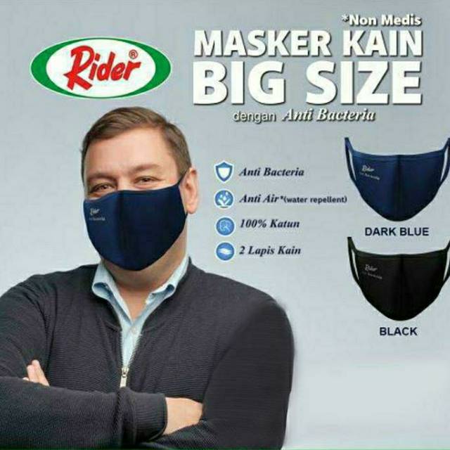 Jual Masker Kain Rider non medis BIG SIZE / Jumbo size | Shopee Indonesia