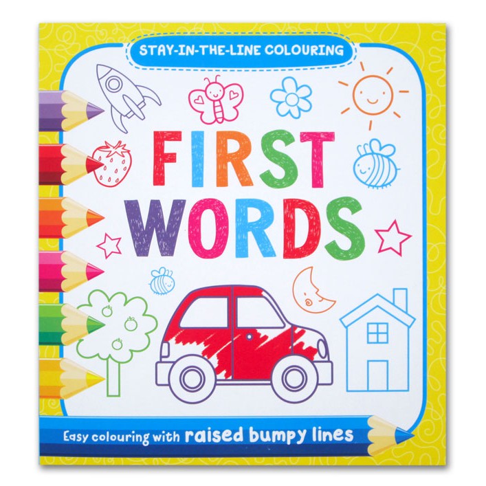 Jual DB First Words Stay in the Line Colouring Book Easy Colouring 