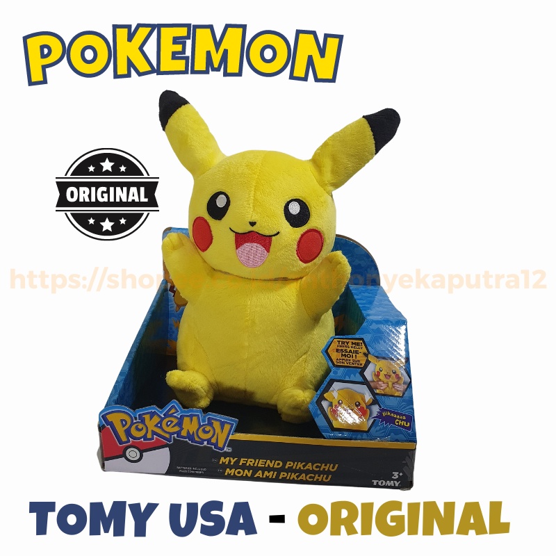 Jual Pokemon Pikachu My Friend Pikachu Talking Pikachu ORIGINAL TOMY ...