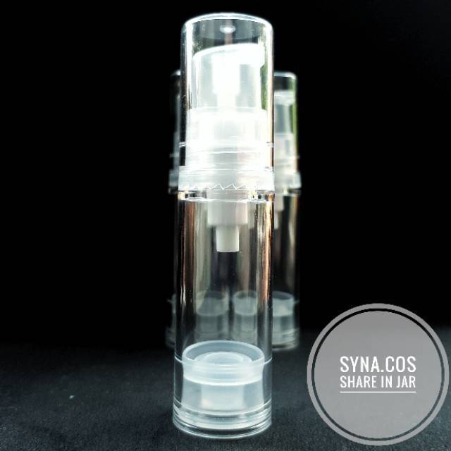 Jual botol airless pump akrilik 5 ml / 10 ml botol pompa hampa udara ...