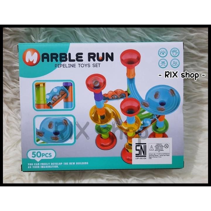 Jual Mainan Marble Run Pipeline Toys Set Pipa Seluncuran Kelereng 50Pcs ...