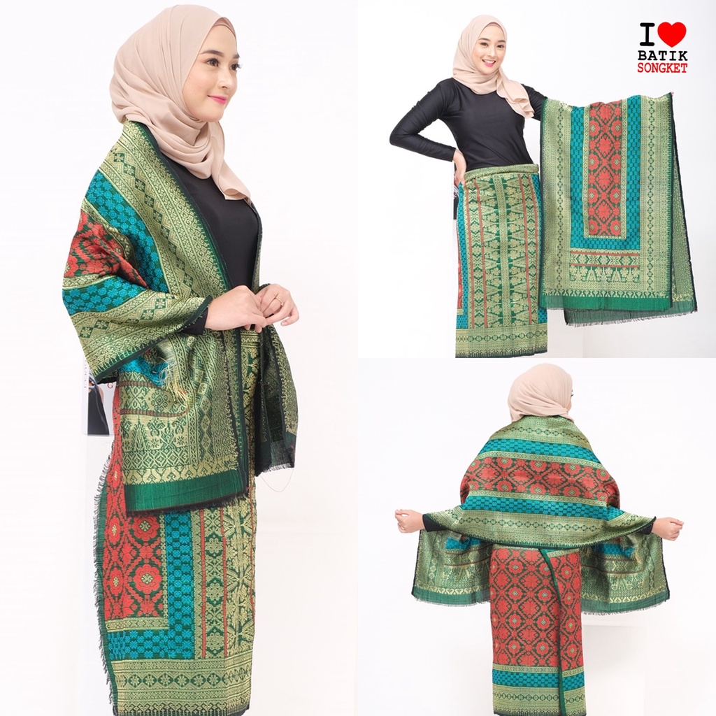 Jual SONGKET BUNGO CINO MOTIF 2 PALEMBANG BATAK MEDAN BUNGA CINA MELAYU ...