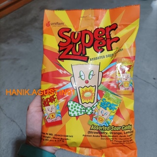 Jual Permen Asem Super Zuper Assorted Sour Candy (isi 50pcs) Permen ...