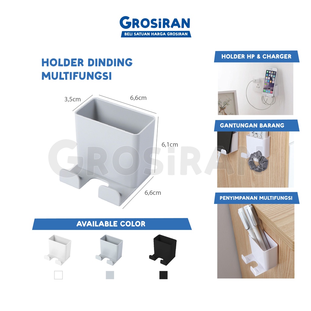 Jual Rak Holder Stand Charger HP Gantung Remot TV Cantolan Remote AC ...