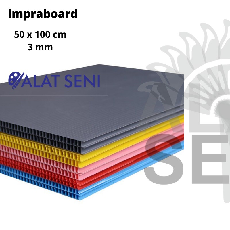 Impraboard Warna / Infraboard /impra board / PP Flute Board 50 x 100cm ...