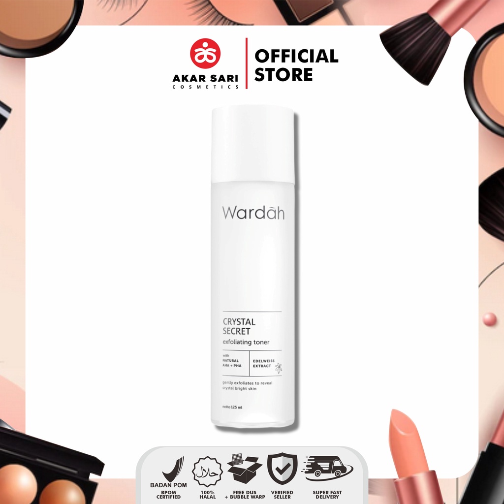 Jual WARDAH CRYSTAL SECRET EXFOLIATING TONER WITH NATURAL AHA+PHA ...