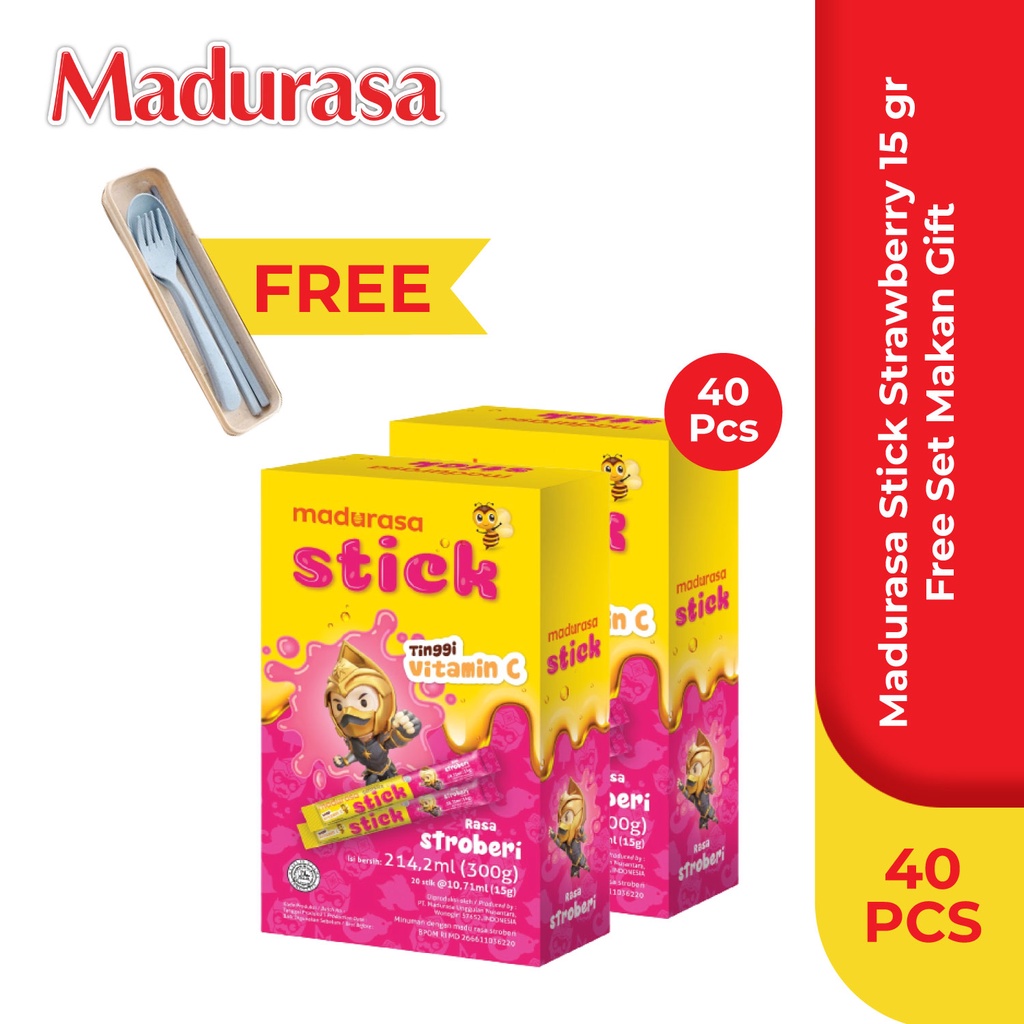 Jual Madurasa Stick Strawberry 15 gr x 2 Pack | Shopee Indonesia