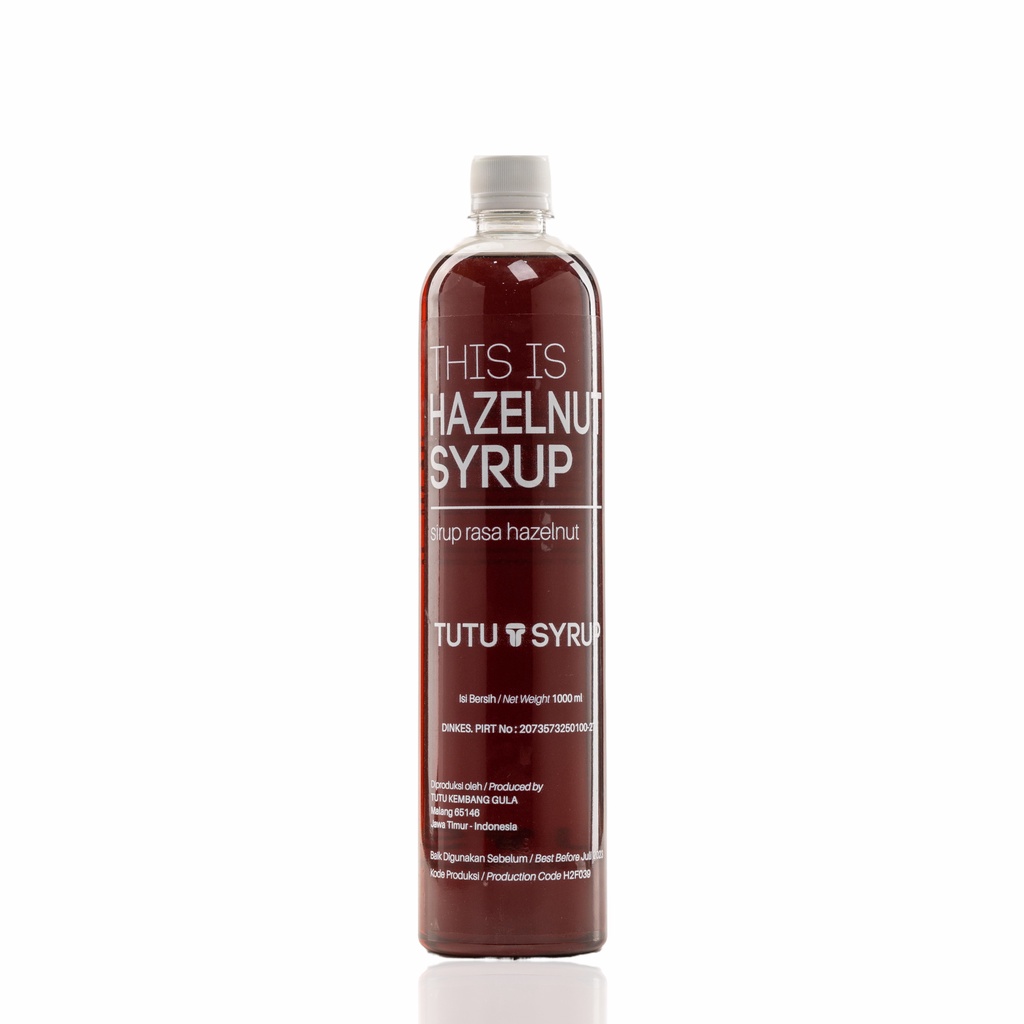 Jual Tutu Flavors Hazelnut Syrup 1000ml - Sirup Hazelnut | Shopee Indonesia
