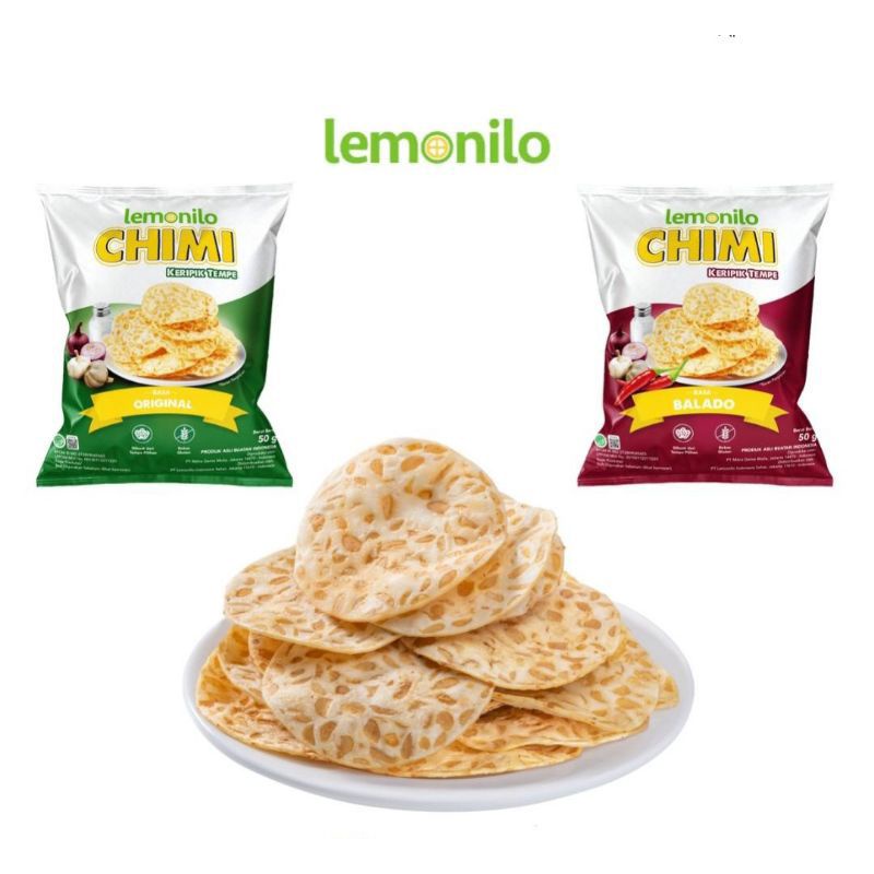 Jual LEMONILO CHIMI KERIPIK TEMPE 40G CEMILAN SEHAT KERIPIK SEHAT ...