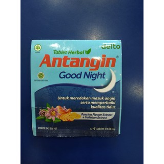 Jual ANTANGIN GOOD NIGHT HERBAL Pereda Masuk Angin/Obat Tidur (1 Strip ...