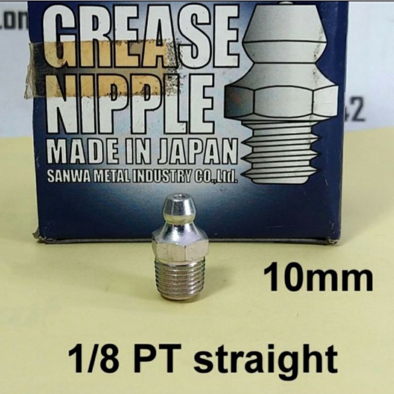 Jual Nepel Napel Nipple Grease Gemuk 1/8 PT Straight / Lurus SK Japan | Shopee Indonesia