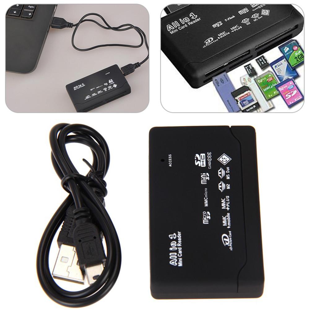 Jual Katrider Card Reader Rider USB CF SD MMC Mini SD M2 MS Duo MS Pro ...