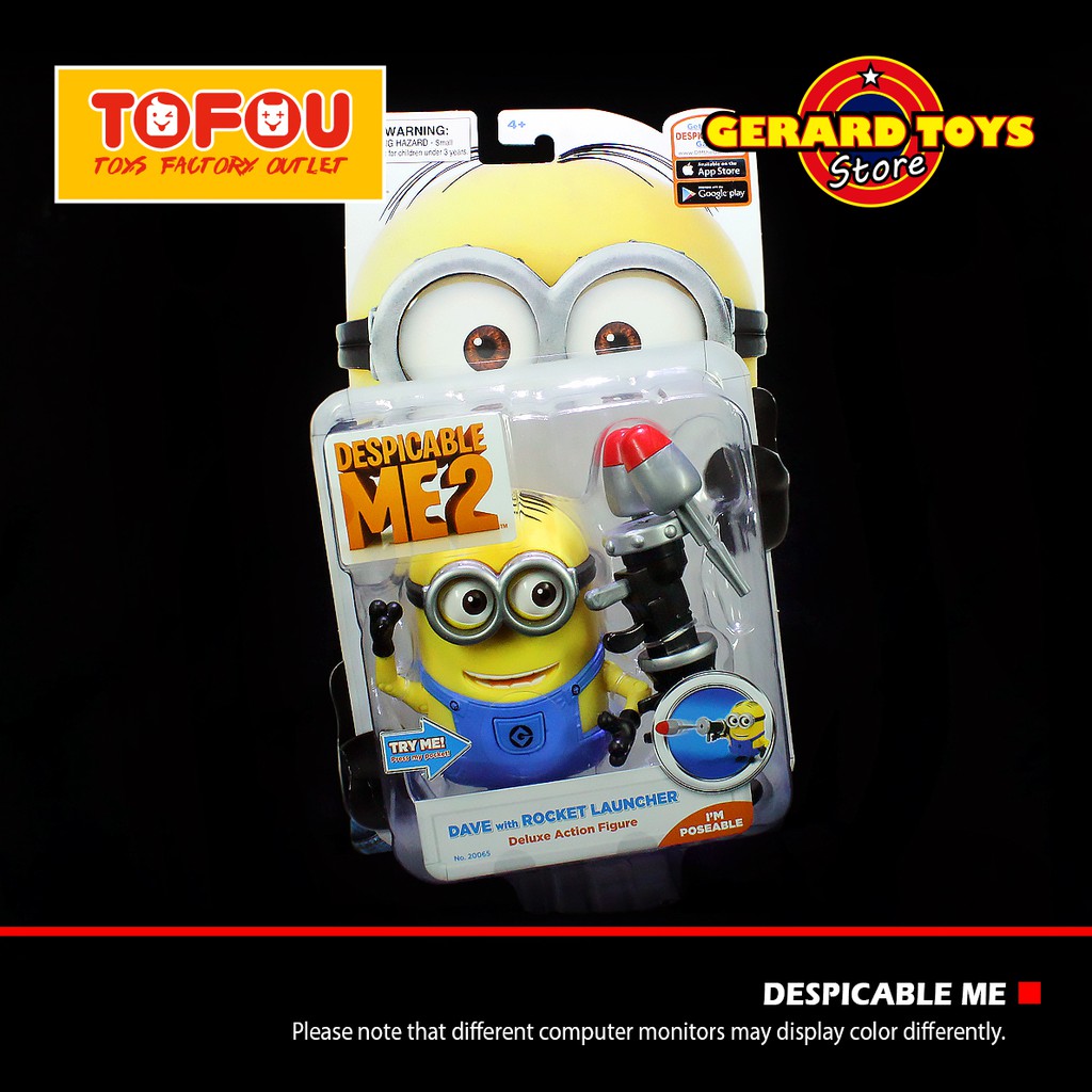 Jual Action Figure Despicable Me Minion Think Way Dave WIth Rocket ...