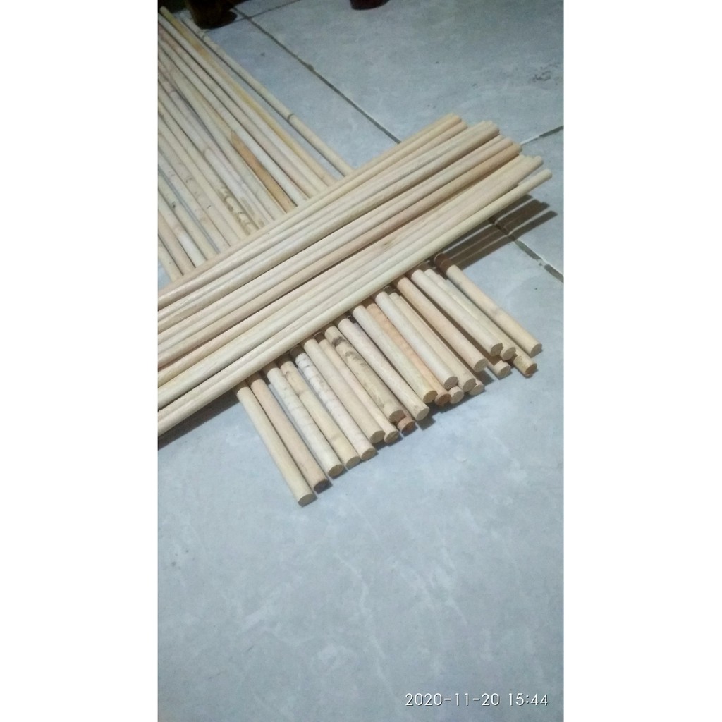 Jual Stik kayu bulat 8mm panjang 60cm | Shopee Indonesia