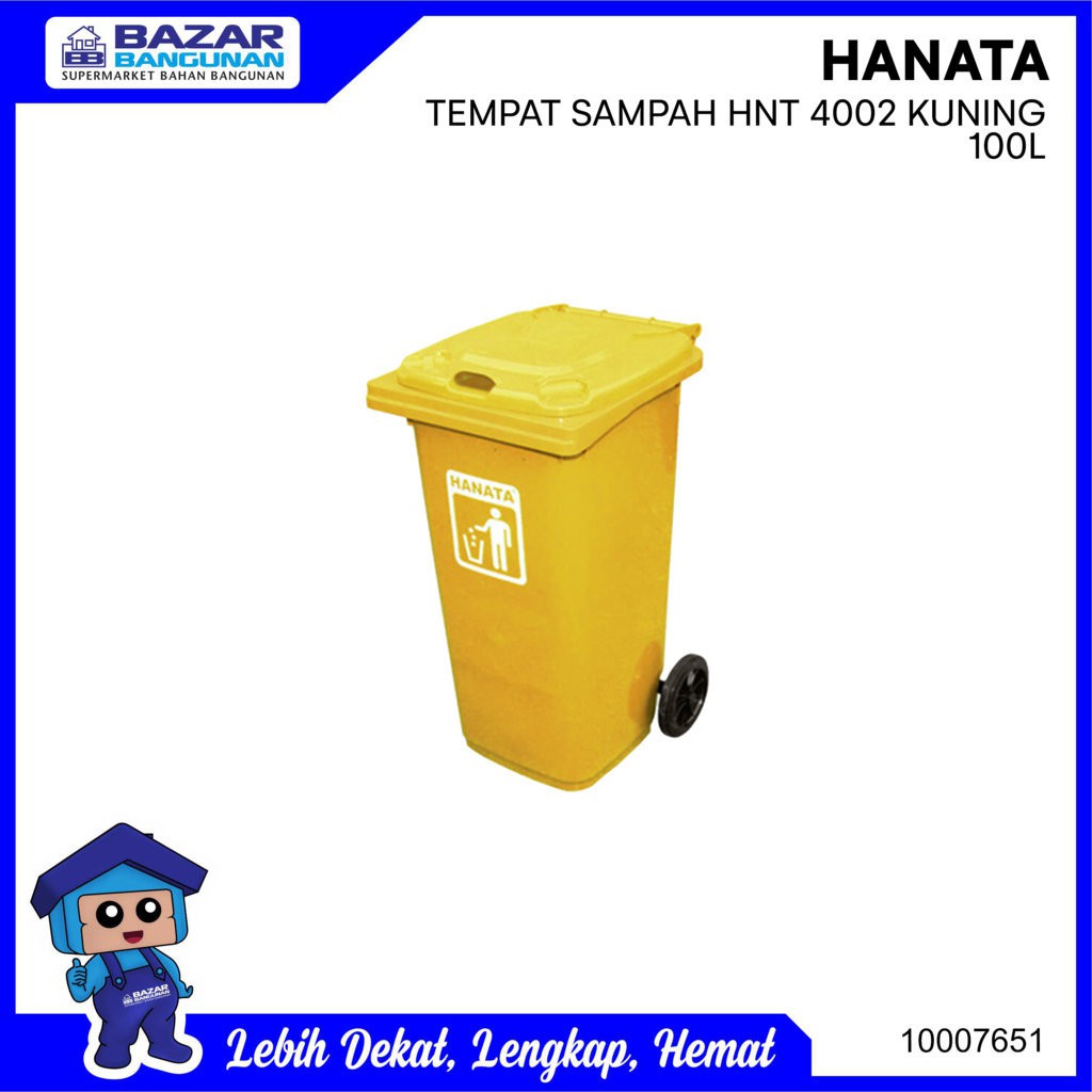Jual Hanata - Tong Tempat Sampah Dustbin Roda Gerobak Hnt 4002 Hnt4002 ...