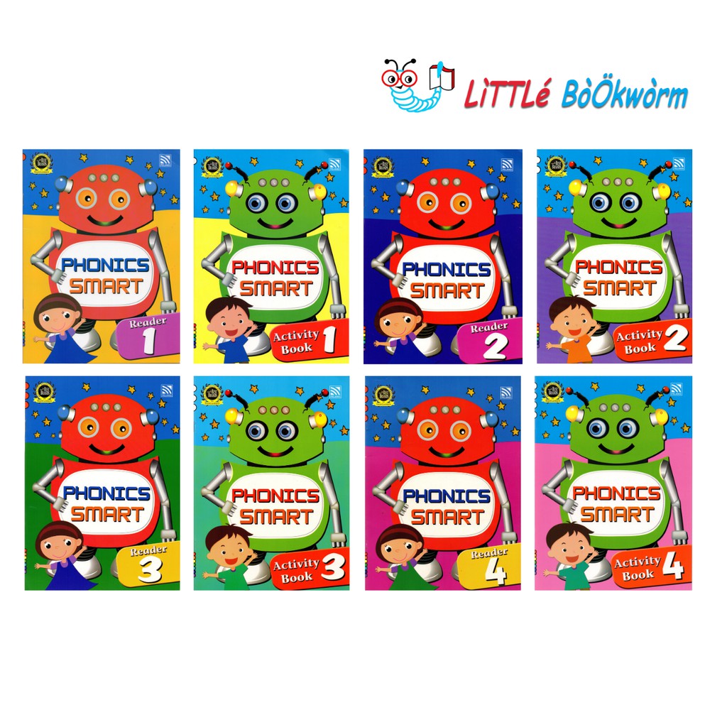 Phonics Smart Reader & Activity Book 1-4 | Shopee Indonesia