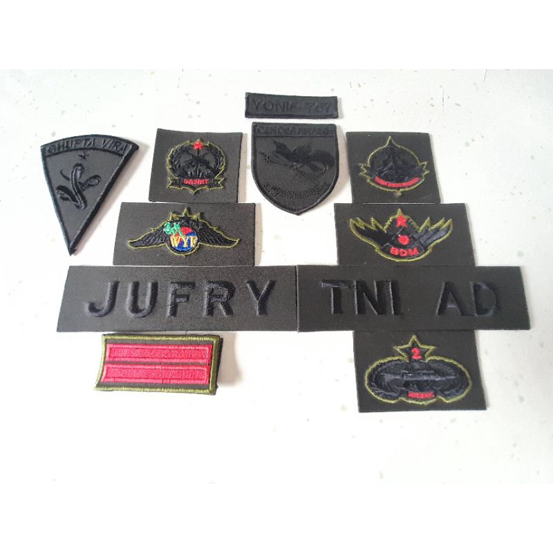 Jual Atribut PDL TNI || Atribut Bordir TNI || papan nama TNI | Shopee Indonesia