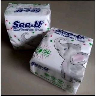 Jual See-U Tissue Gajah Mini Pack 150s 2ply Tissue Meja Tissue Muka ...