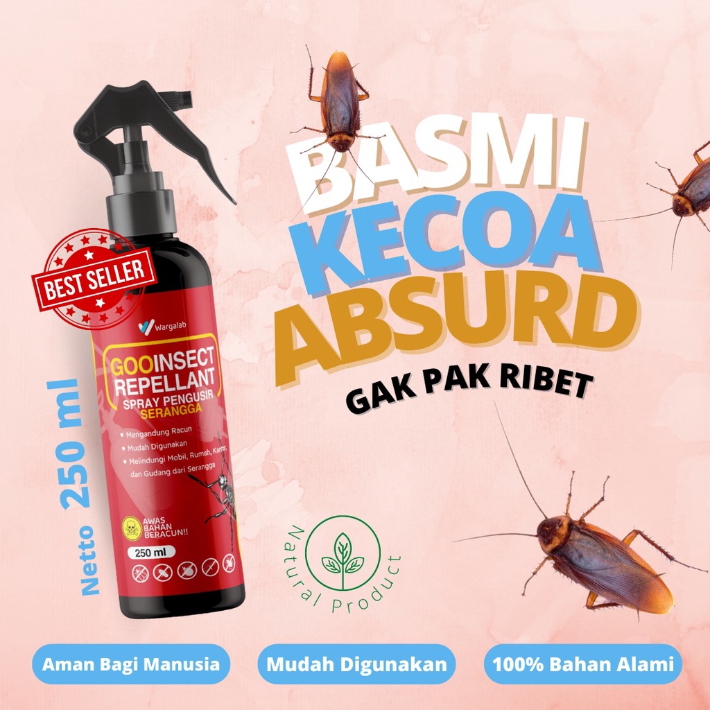 Jual Spray Pembasmi Kecoa Cairan Anti Serangga Pengusir Kecoa Obat ...