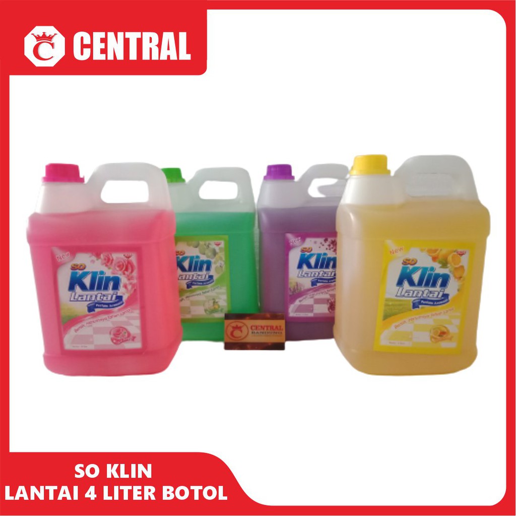 Jual SO KLIN SOKLIN LANTAI 4 LITER BOTOL / Centralbandung | Shopee ...