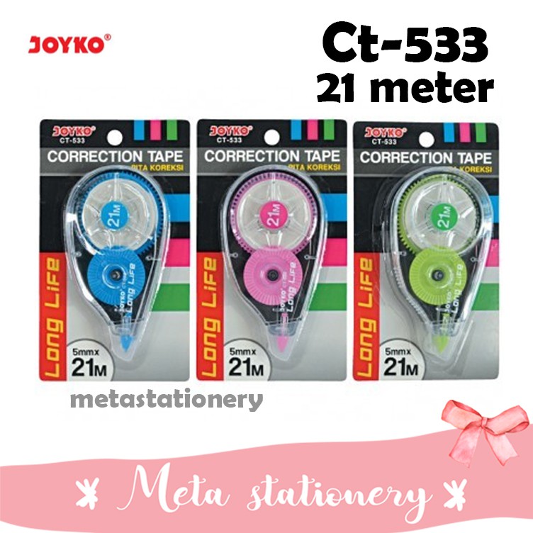 Jual Tipex Kertas / Corretion Tape Joyko Ct-533 ( 21 meter) | Shopee ...