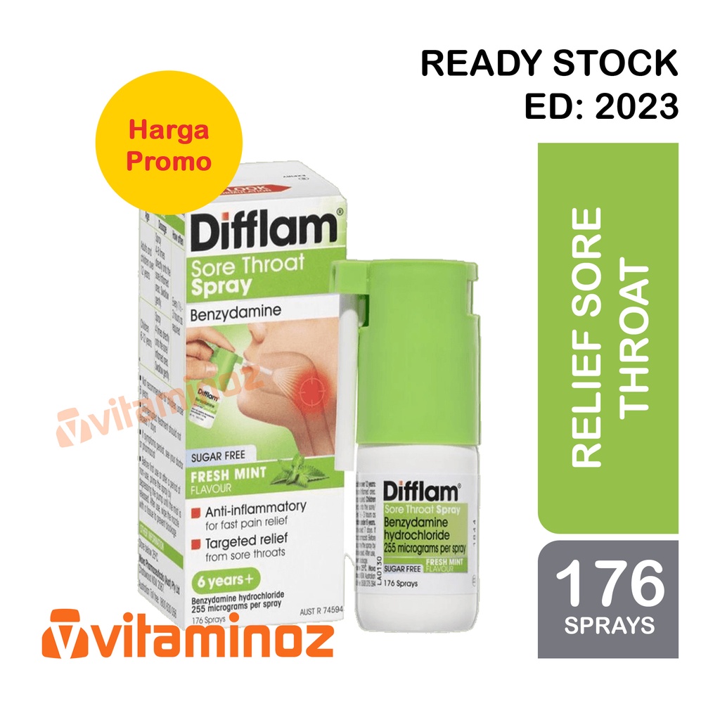 Jual Difflam Sore Throat Spray 30 ml - Anak 6 th Gatel2 Sakit Tenggorokan | Shopee Indonesia