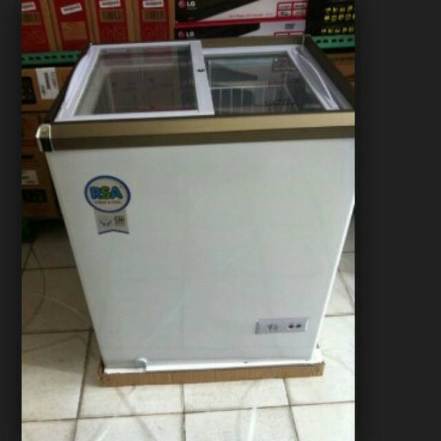 Jual Chest Freezer RSA 110 Freezer es krim | Shopee Indonesia