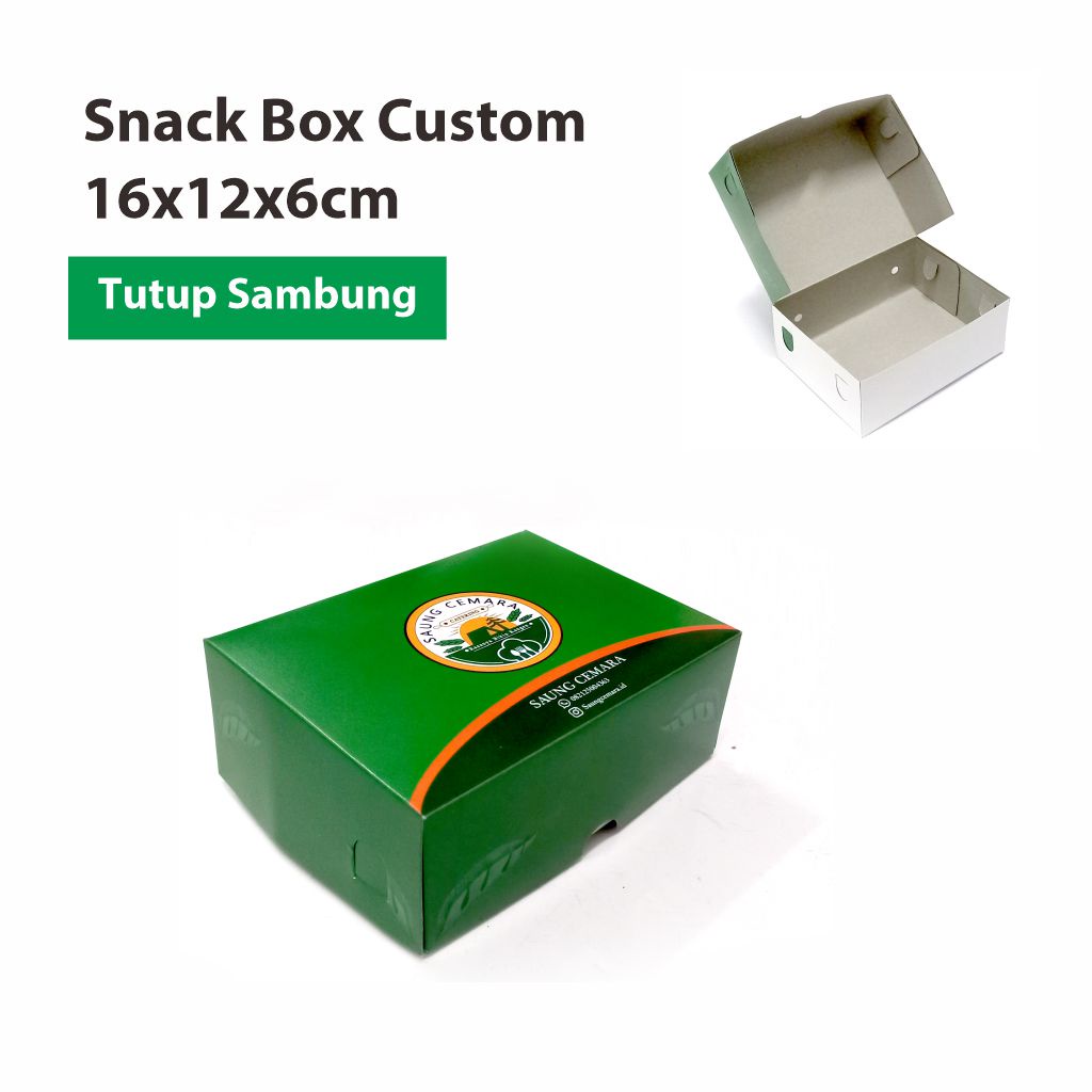 Jual Snack Box Custom 16x12x6cm / Kotak Kue / Kotak Snack / Dus Kue ...