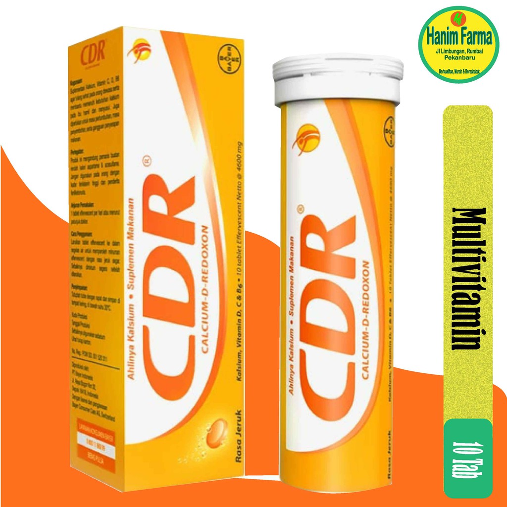 Jual CDR Calcium D Redoxon, Multivitamin 10 tab | Shopee Indonesia