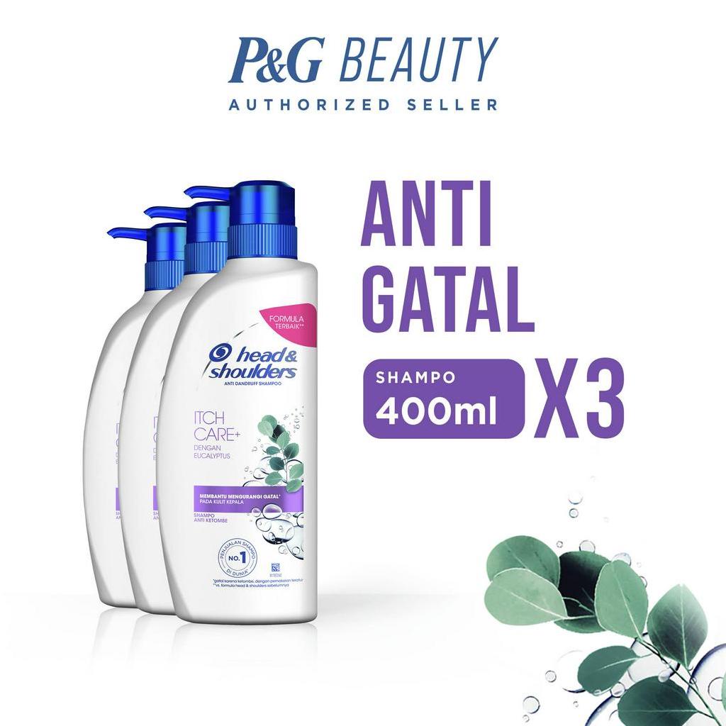 Jual Head & Shoulders Shampoo Anti Gatal 3 x 400 mL | Shopee Indonesia
