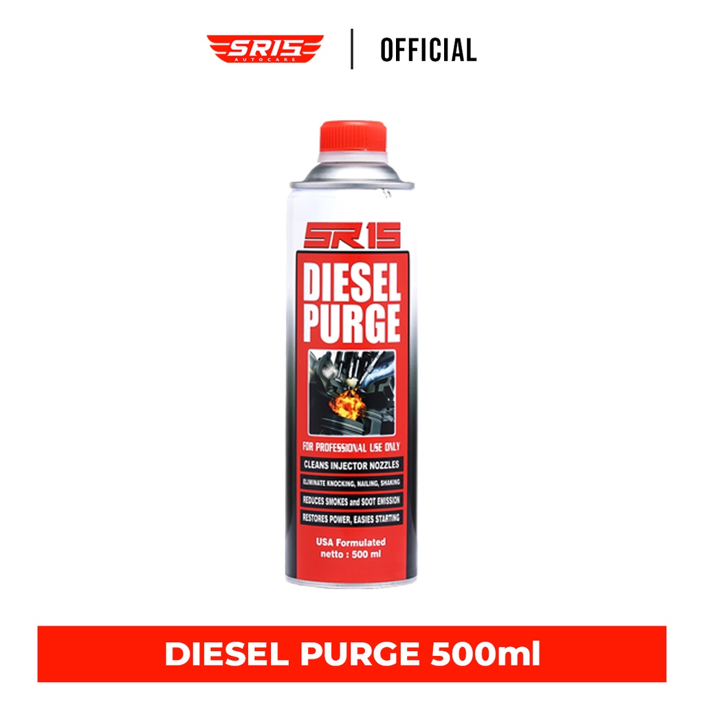 Jual SR15 DIESEL PURGE 500ML PEMBERSIH INJECTOR MESIN DIESEL PURGING ...