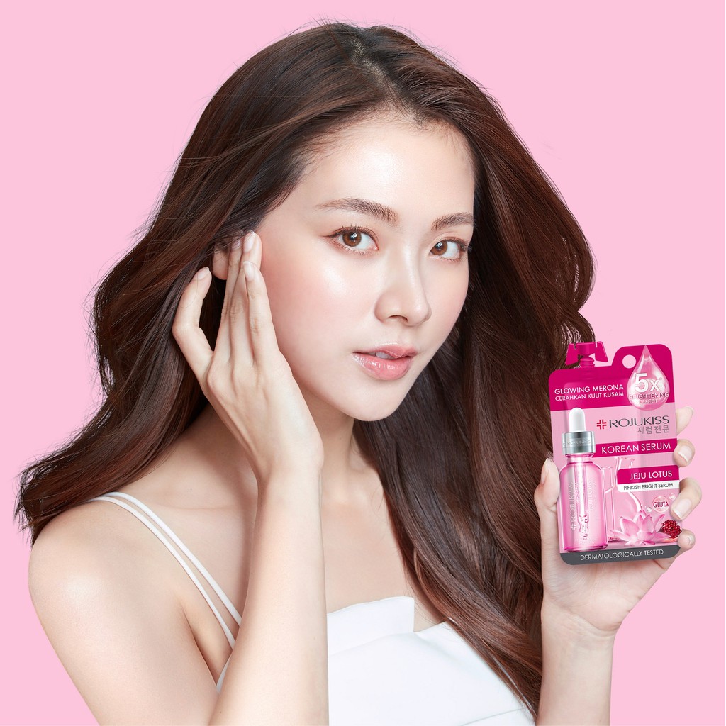 Promo Rojukiss Jeju Lotus Pinkish Bright Serum 8ml Diskon 25% di Seller ...