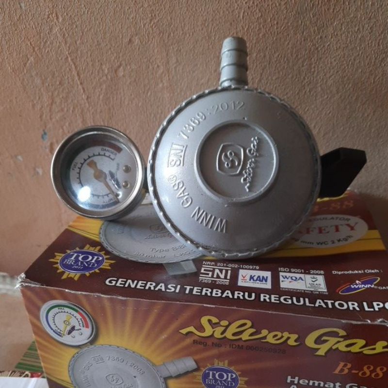Jual Regulator Gas Lpg Winn gas Silver 88 mRegulator Anti Meledak ...