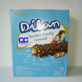 Jual Dilan Chocolate Crunchy Caramel Box isi 12 pcs | Shopee Indonesia