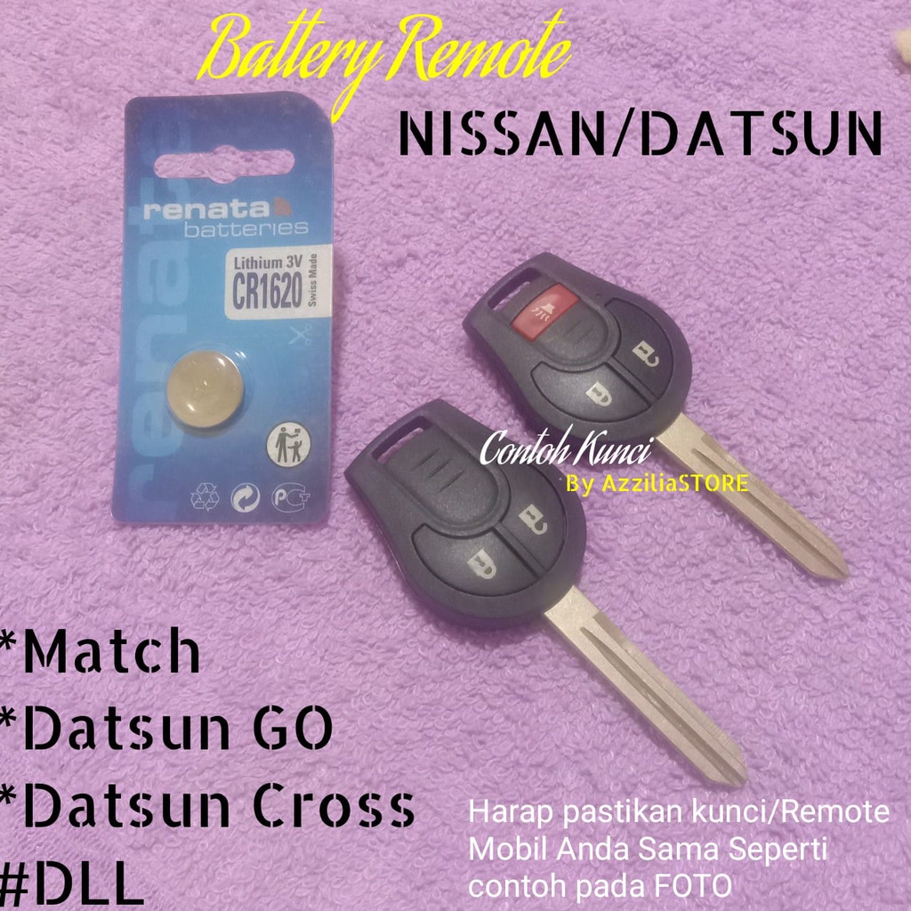 Jual Battery Baterai Batrai Batre Untuk Kunci Remote Remot Mobil Nissan ...