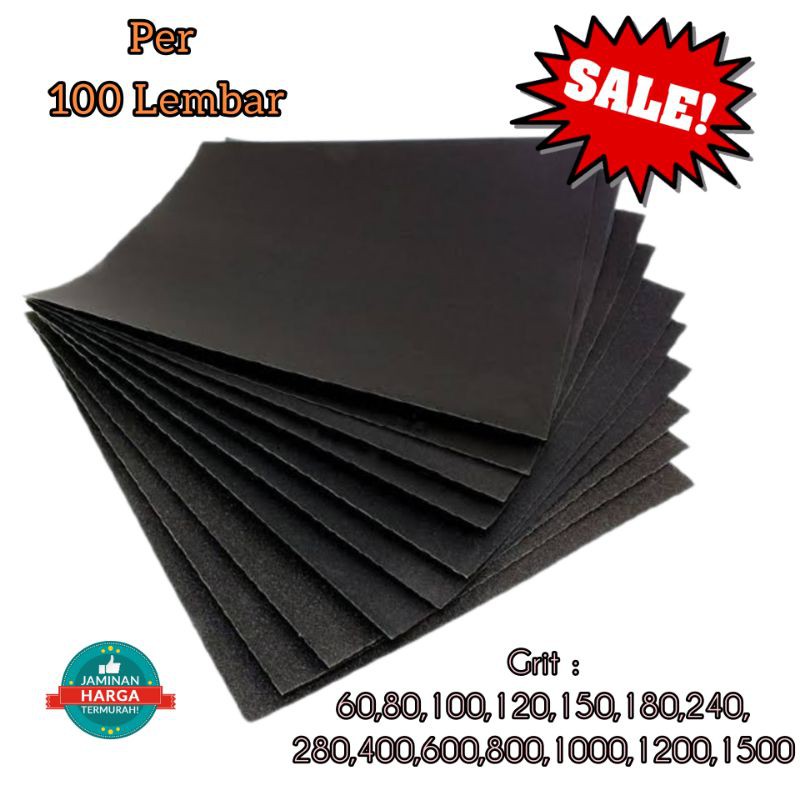 Jual Amplas Lembaran 240 Harga per 100 Lembar Indonesia|Shopee Indonesia